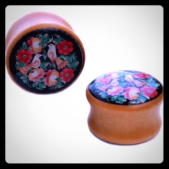 Jewelry | 1316 Wood Love Bird Plugs | Poshmark